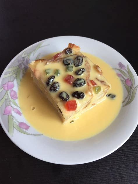 Resipi Puding Roti Sos Kastard Paling Mudah Sedap