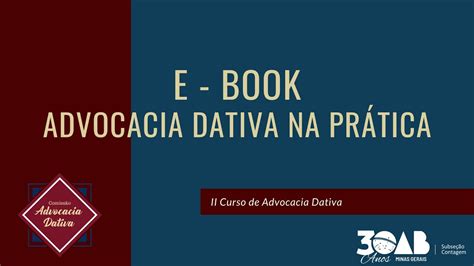 E Book Advocacia Dativa YouTube