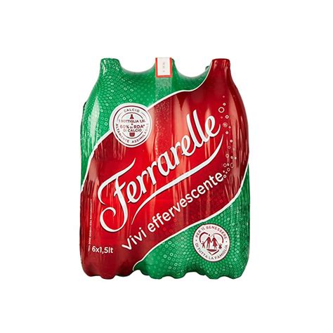 Ferrarelle Acqua Minerale Effervescente Naturale 1 5L 6 Bottiglie