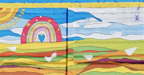 Niños con autismo pintan mural en El Tigre y el alcalde lo manda a