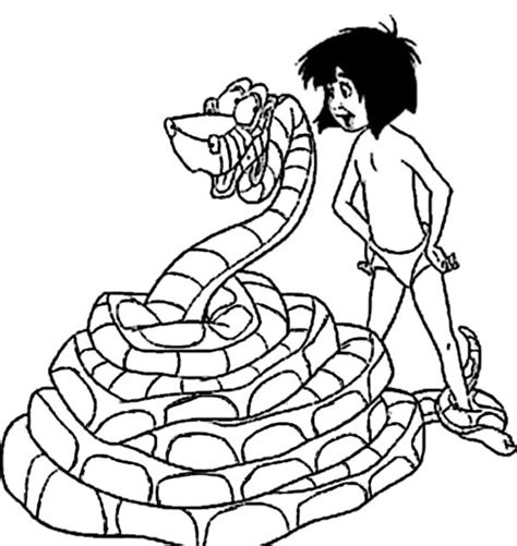 Kaa Ausmalbild Kaa Dschungelbuch Ausmalbild Księga Dżungli