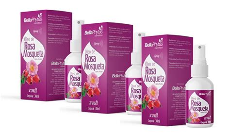 Kit 3 Óleo de Rosa Mosqueta 30ml Spray Bellaphytus Óleo Corporal