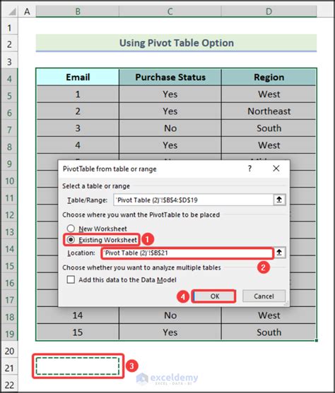 How To Make A Contingency Table In Excel Easy Ways