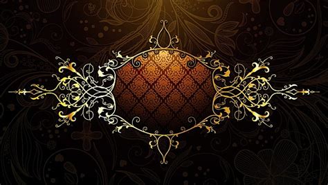 Elegant Gold Frame Vector Hd Images Leaf Frame And Gold Elegant