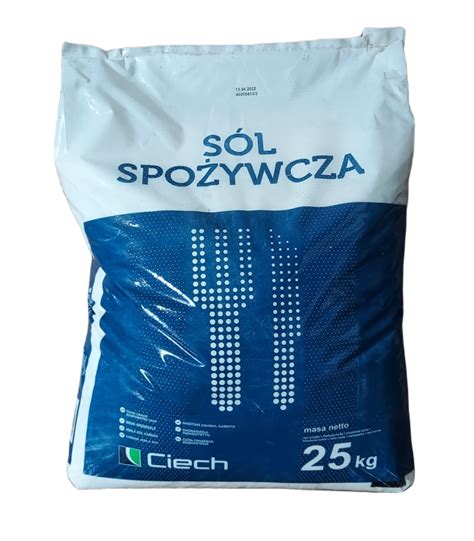 Sól spożywcza Chlorek sodu warzona 25kg Center Group