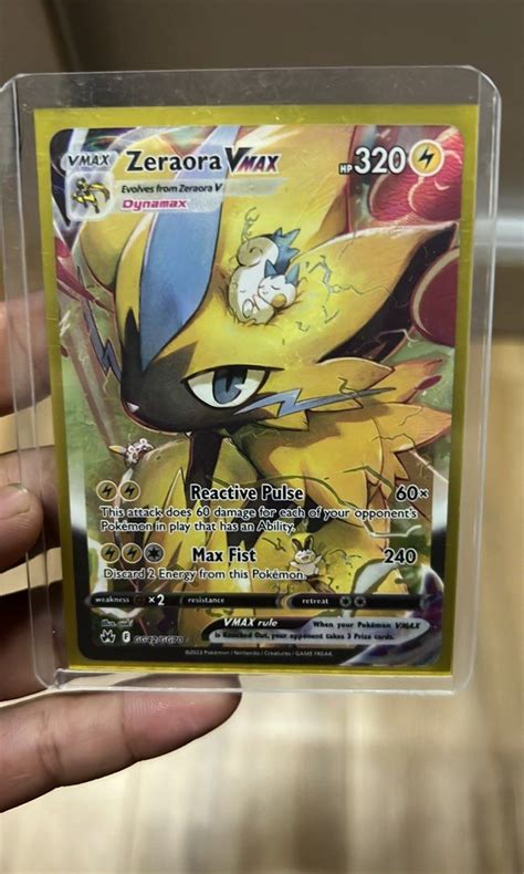 Pokemon Tcg Zeraora Vmax Full Art Gg Gg Crown Zenith Hobbies