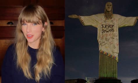 Homenagem a Taylor Swift no Cristo Redentor divide opiniões Nunca deu