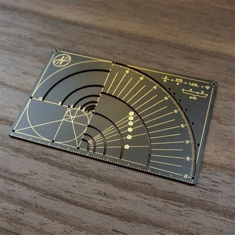 Marked On The Phi Ruler The Golden Ratio Grid Lines Are Designed For