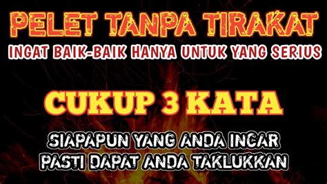 TANPA TIRAKAT ANDA BISA MELULUHKAN HATI WANITA YANG ANDA INGINKAN