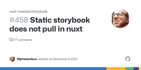 Static Storybook Does Not Pull In Nuxt Issue 458 Nuxt Modules
