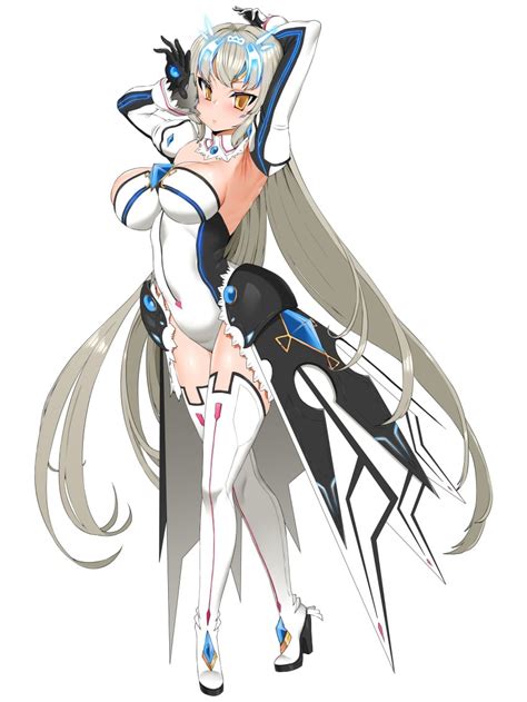 Rule 34 1girls Armpits Blush Breasts Code Battle Seraph Elsword Detached Collar Detached Sleeves