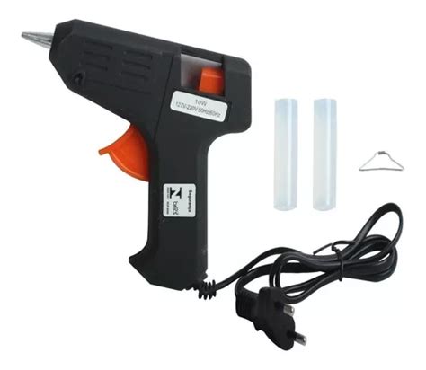 Pistola Cola Quente Fina 7mm Bivolt 20w 10 Bastões Brinde