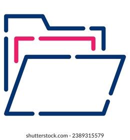 Folder Icon Illustration Uiux Web App Stock Vector Royalty Free