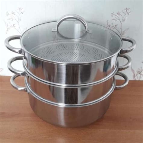 Jual Panci Kukus Super Steamer 40 Cm Susun 3 Supra Stainless Di
