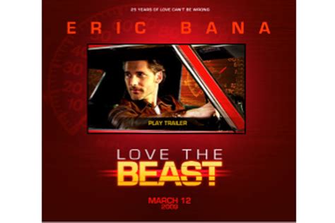 Eric Bana S Directorial Movie Debut In Love The Beast Shannons Club