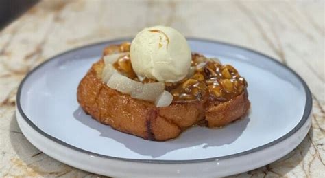 Recette Du Pain Perdu Aux Poires Caramel De Noisettes De Cyril Lignac