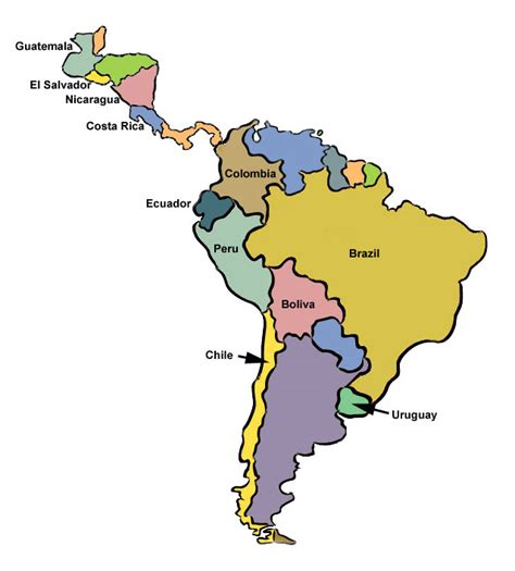 Labeled South America Map Clipart Best The Best Porn Website