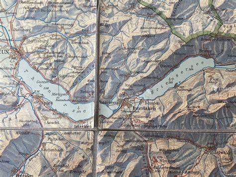 Schülerkarte Kanton Bern 1949 Kümmerly und Frey Bern Canton Berne