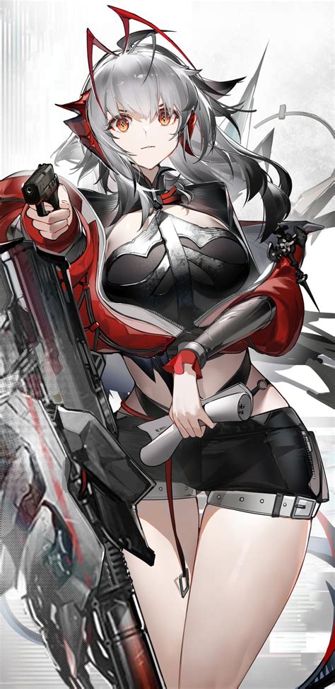 W And Wis Adel Arknights Drawn By Yushe Quetzalli Danbooru