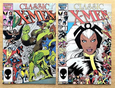 Classic X Men 2 3 Frame Cover 1986 B7 Comic Books Copper Age