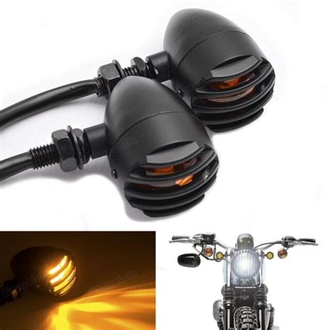 2x Motorcycle Bike Amber LED Turn Signal Indicator Blinker Light