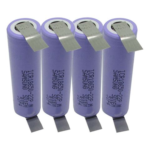 Battery SAMSUNG Li Ion 3 6V 2200mAh ICR18650 22P With Tabs