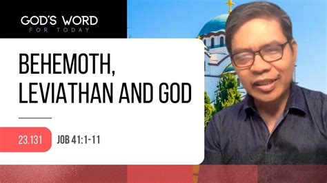 Behemoth Leviathan And God Job Gods Word For