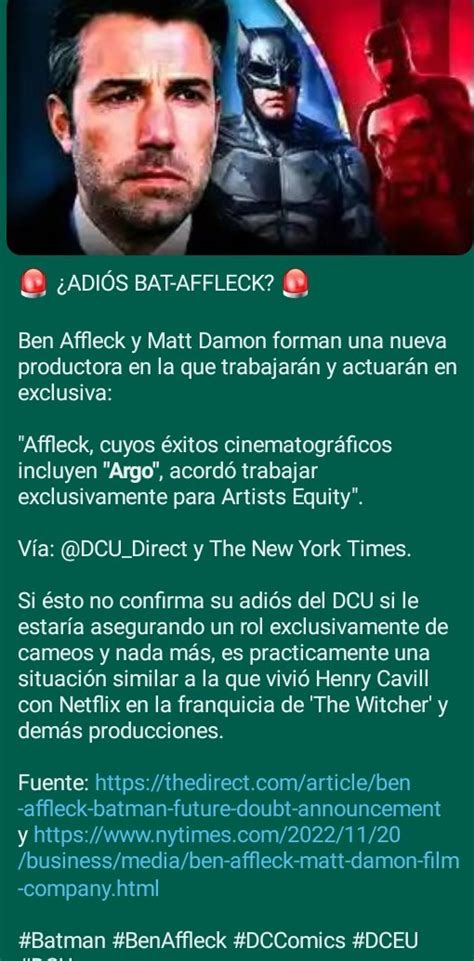 Arch DCU By Blackhawk StarTrek ADCU on Twitter ADIÓS BAT