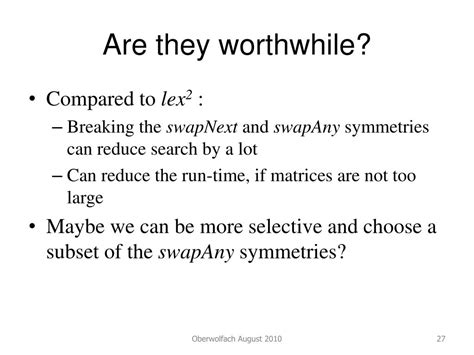 ppt symmetry breaking constraints in constraint programming powerpoint presentation id 3394787
