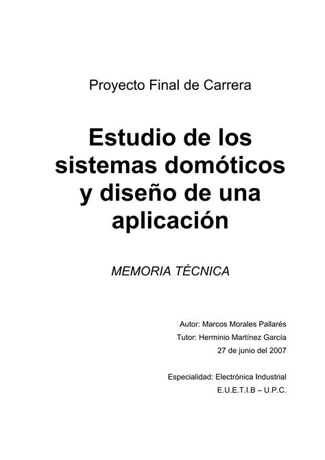 Memoria T Cnica PDF