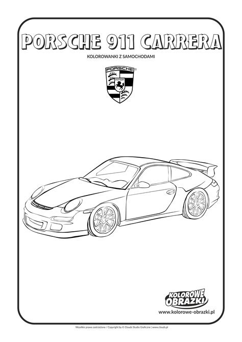 Kolorowanki Dla Dzieci Porsche 911 Carrera Kolorowanki Dla Dzieci