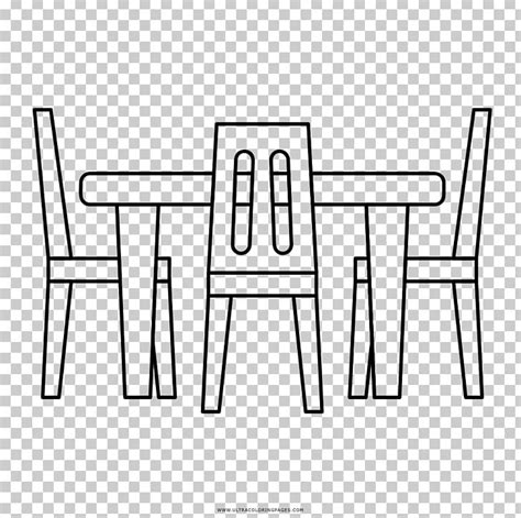Table Black And White Drawing Dining Room Living Room PNG Clipart