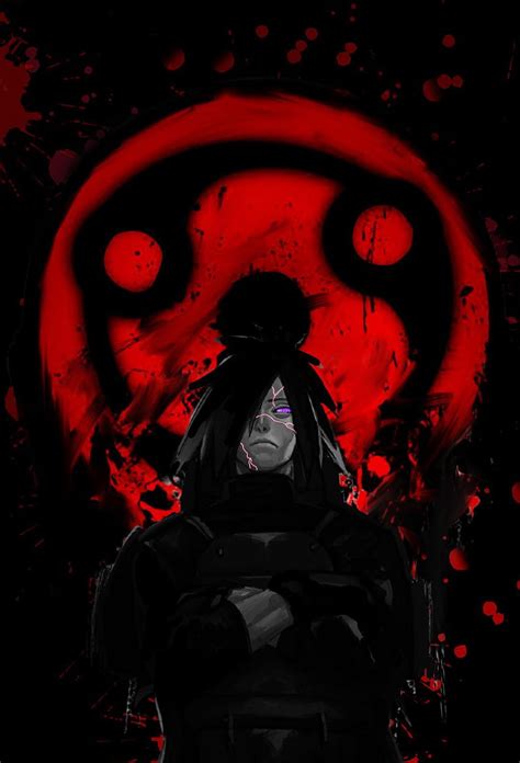 Uchiha Madara Rouge Art Fond D Cran De T L Phone Hd Pxfuel