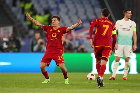 Roma Brighton Hove Albion 4 0 Les notes complètes Ligue Europa