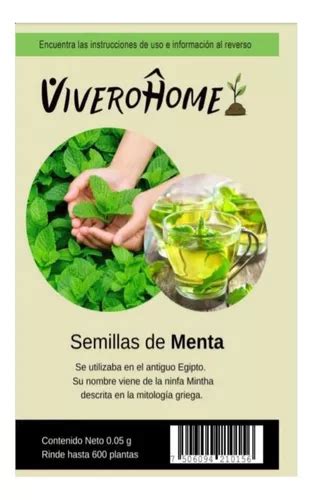 Semillas De Menta Huerto En Casa Hierbas De Olor