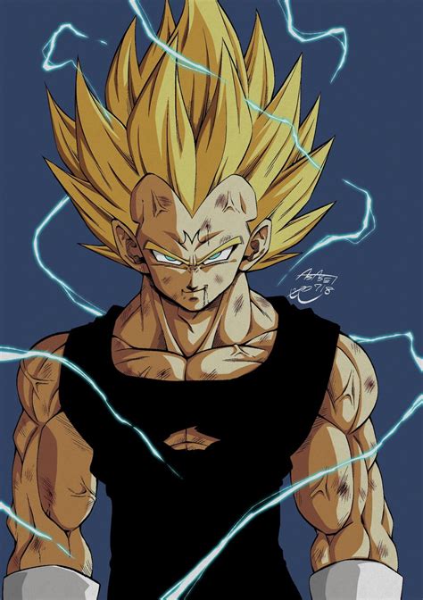Vegeta And Majin Vegeta Dragon Ball And 1 More Drawn By Seya Asasei