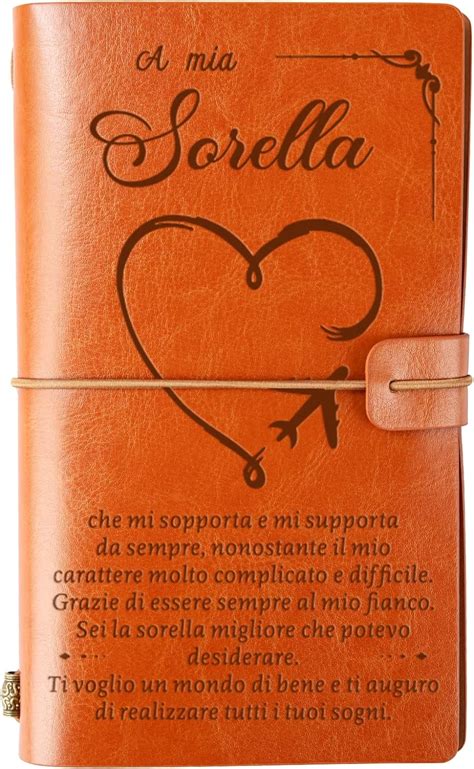 Blumuze Regalo Delle Sorella A Mia Sorella Diario In Pelle Idee