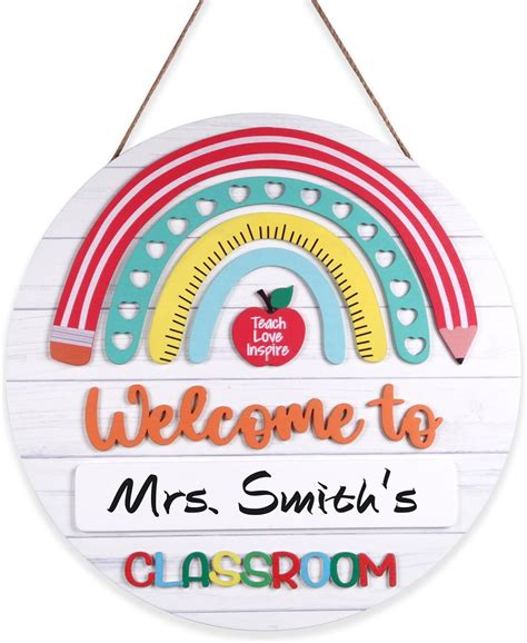 Amazon Trumpetic D Teacher Welcome Sign For Classroom Door