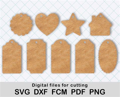 Gift Tag SVG Files For Cricut And Silhouette Gift Tag Etsy