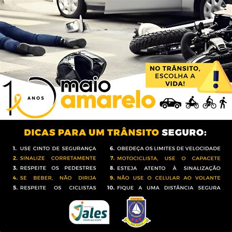Campanha Maio Amarelo completa 10 anos e é enfatizada pela Prefeitura