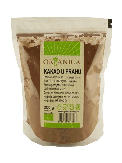 Kakao U Prahu G Organica Organski Proizvod Herbasana