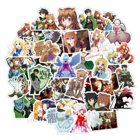 100 sztuk Anime powstanie tarczy bohatera naklejki za 39 80 zł z