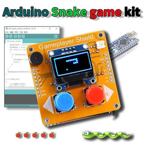 Arduino Diy Kit Snake Game Easy To Program ARDUINO Game Console Nano