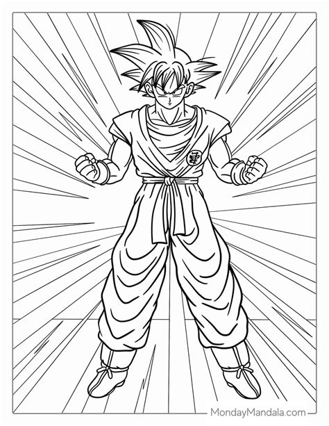 Dragon Ball Coloring Pages Sheets Goku Printable Super Print Colouring