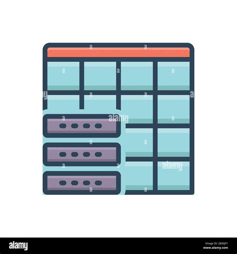 Icon For Datatable Table Stock Vector Image Art Alamy