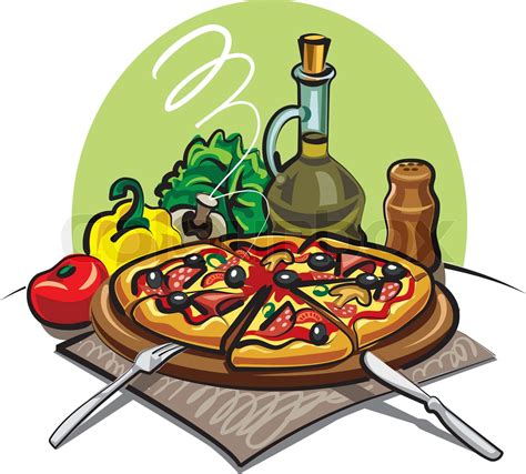Pizza Stock Vector Colourbox