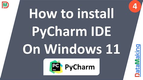 How To Install PyCharm IDE On Windows 11 Community Edition Part 4