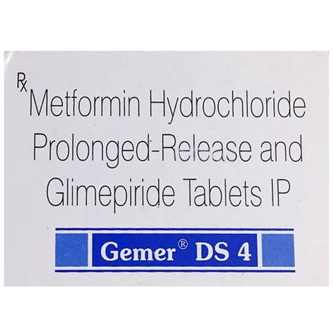 Gemer DS 4 Tablet Uses Side Effects Price Apollo Pharmacy