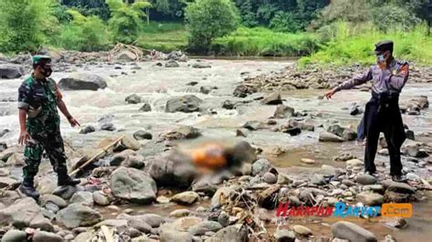 Sosok Mayat Pria Tanpa Identitas Ditemukan Di Sungai Cimanuk Garut