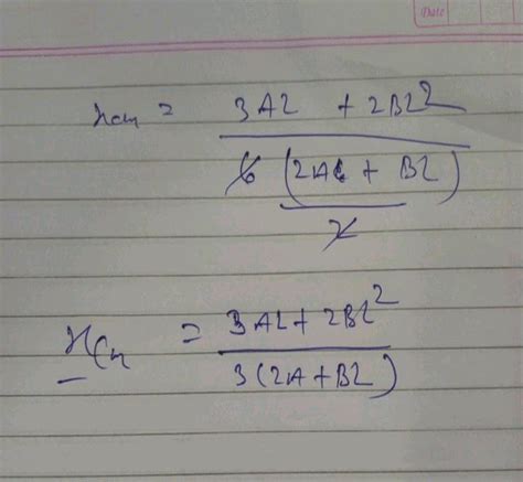 The linear density of a rod of length L varies as ρ A Bx where x is